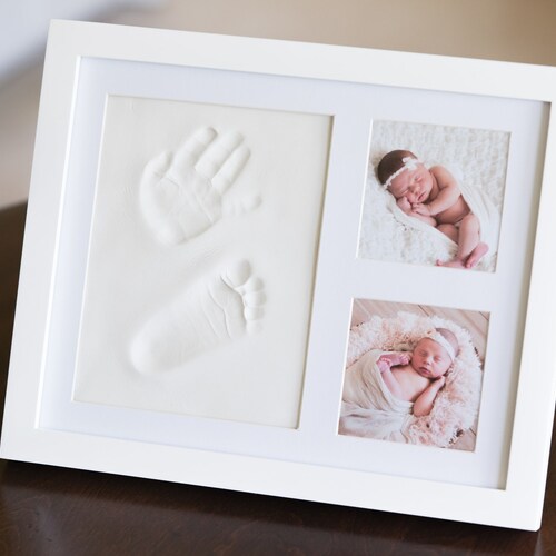DELUXE Baby Footprint Picture Frame Newborn Keepsake Kit - Etsy
