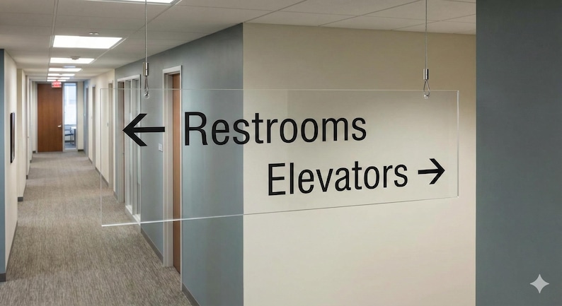 Custom Acrylic Directory Sign – Modern Office Wayfinding - Etsy