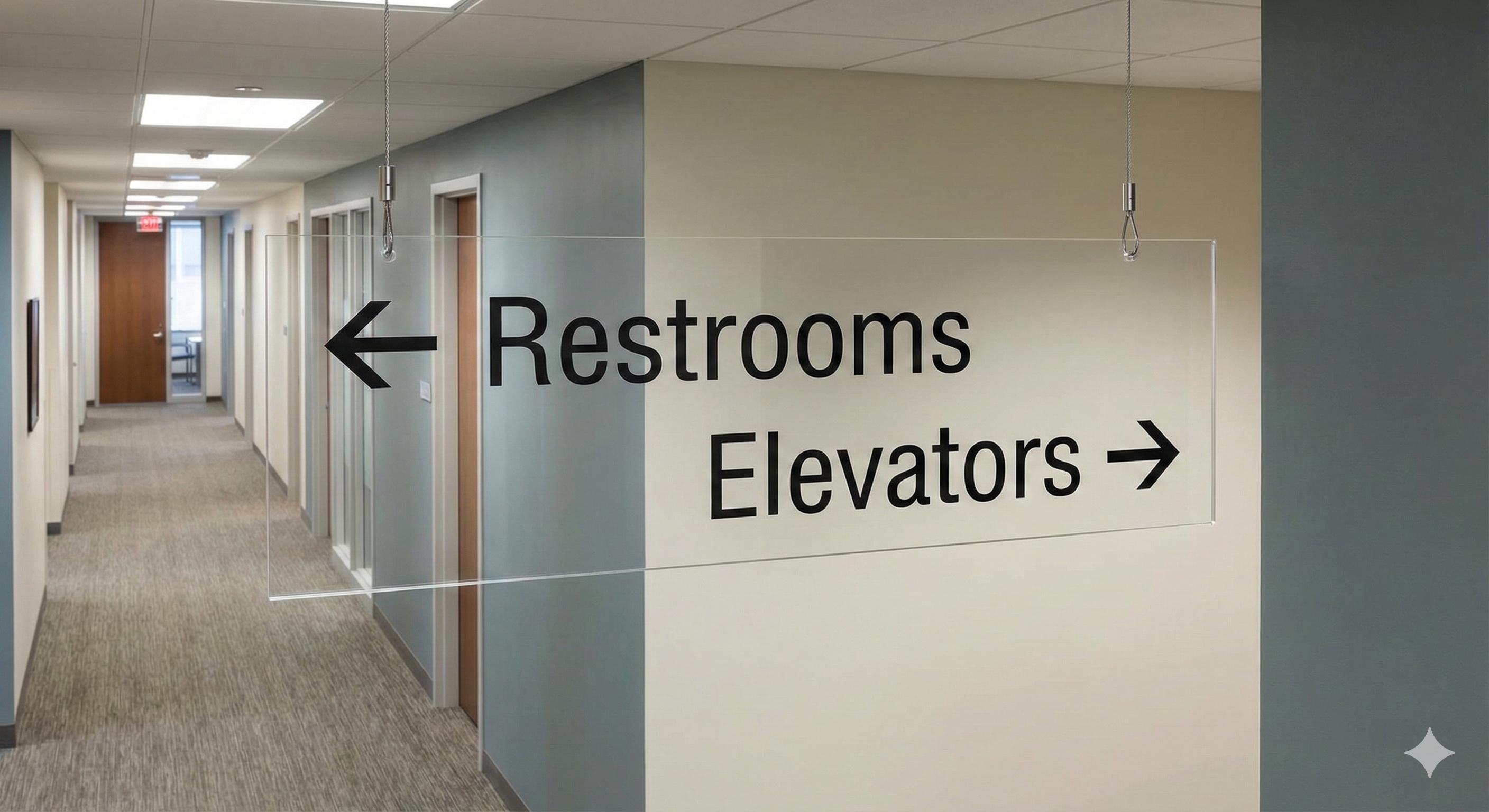 Custom Acrylic Directory Sign – Modern Office Wayfinding - Etsy
