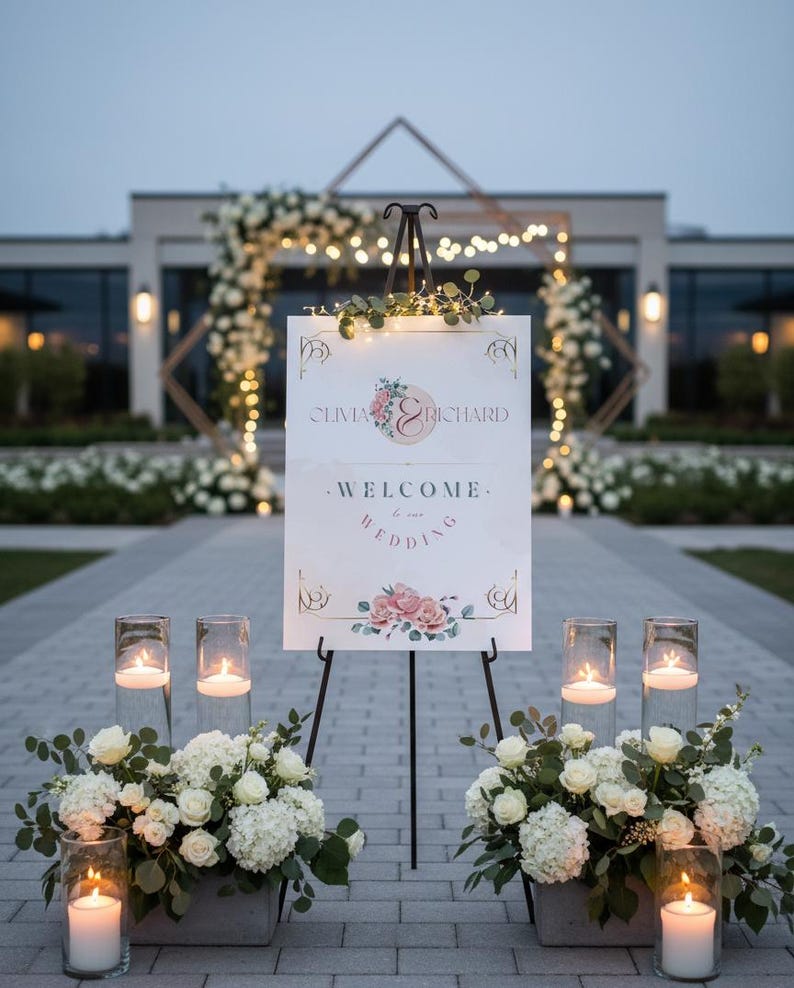Custom Wedding Seating Chart Sign | Elegant PVC Reception Decor - Etsy