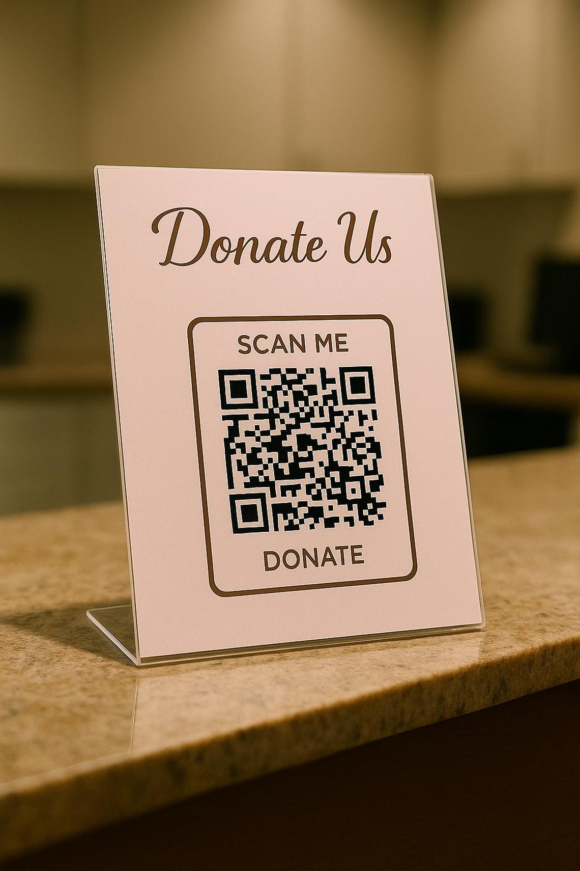 Custom QR Code Sign | Scan to Donate, Payment Display - Etsy
