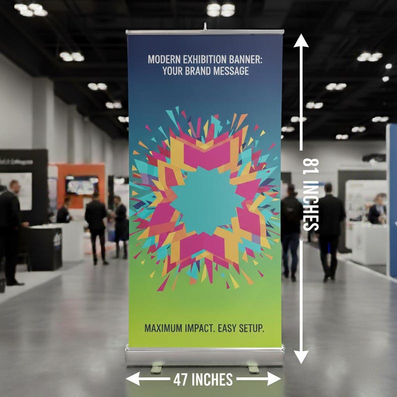 Custom Roll-up Banner: Portable Trade Show Display (47"x81") - Etsy