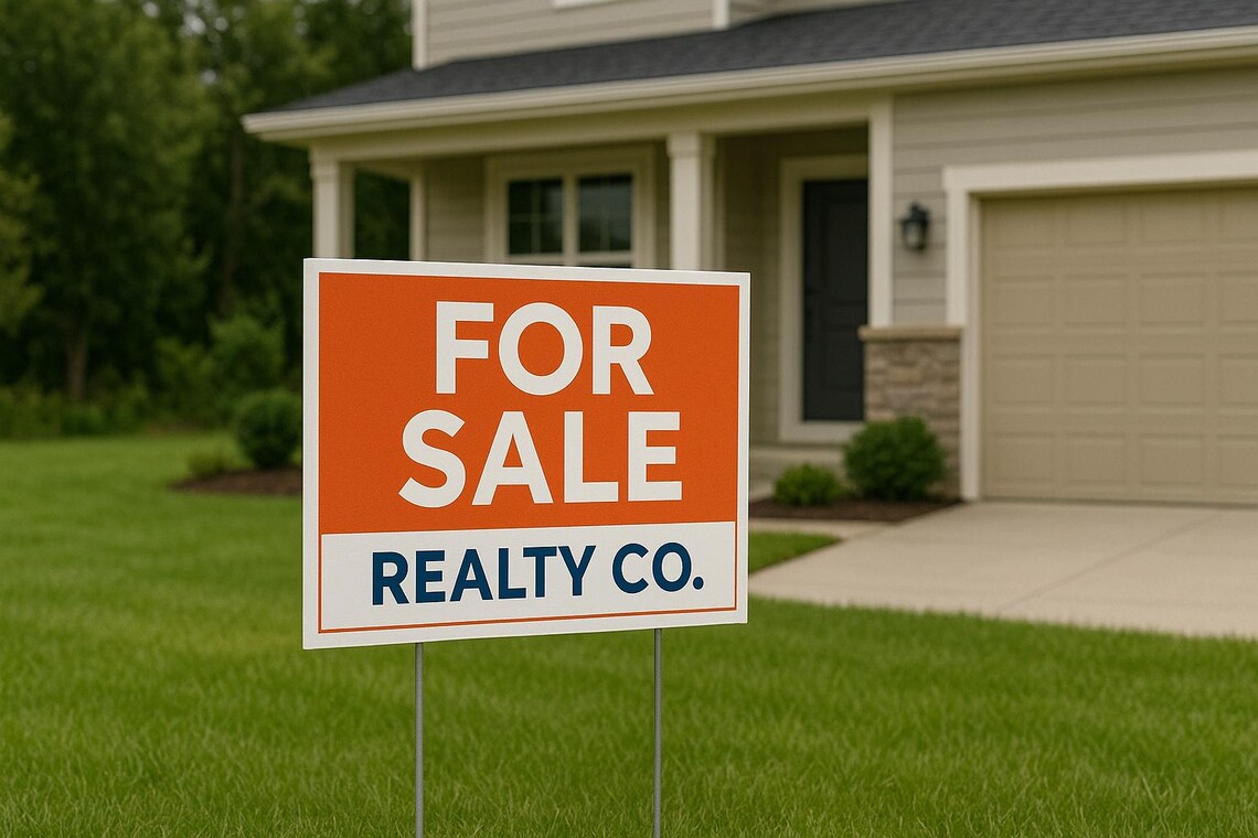 Custom Real Estate Yard Sign: 24" X 18" Outdoor Lawn Decoration - Etsy