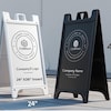A-frame Sidewalk Sign: Powder Coated Aluminum, Storefront Announcement ...