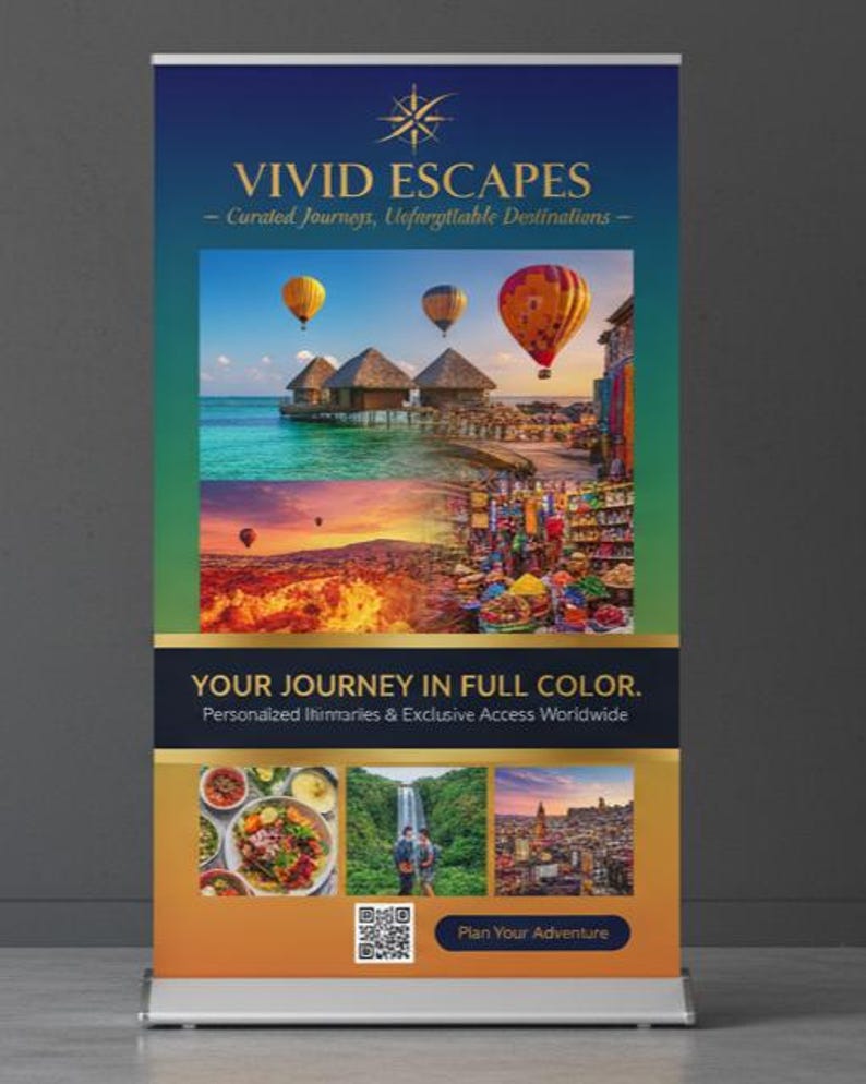 Retractable Banner – Vibrant Print, Aluminum Base (47" X 81") - Etsy
