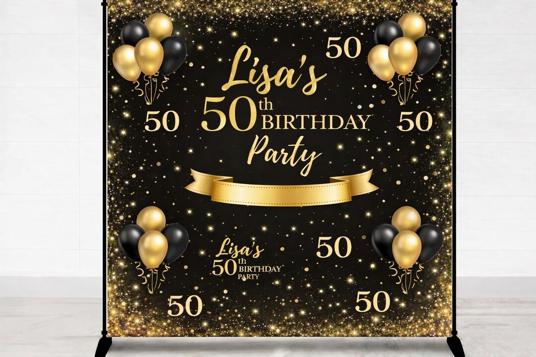 Custom Backdrop Banner, Personalized Event Photo Booth - Etsy
