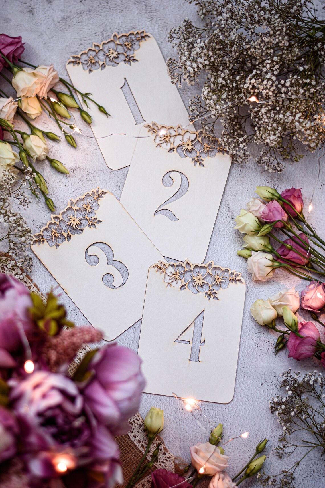 Unique Rustic Wedding Table Numbers - Etsy