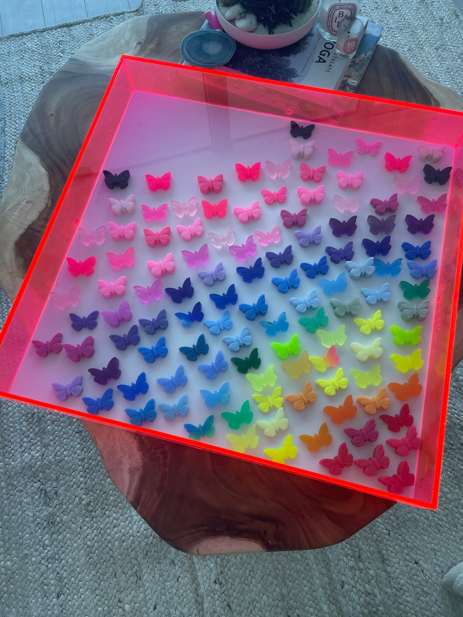 Butterfly Pop ART Butterfly ART 3D ART Neon Art Rainbow - Etsy