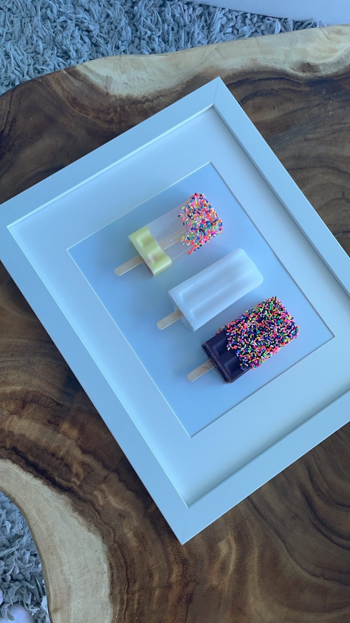 Pop Art Trio Popsicle Pop Candy Art 3D Framed Art Large | Etsy UK