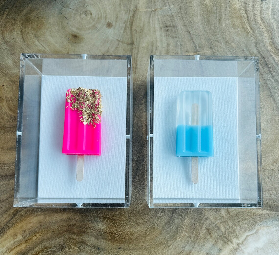 Pop Art Popsicle Sculpture: Acrylic Framed Individual Pop - Etsy