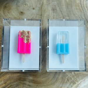Pop Art Popsicle Sculpture: Acrylic Framed Individual Pop - Etsy