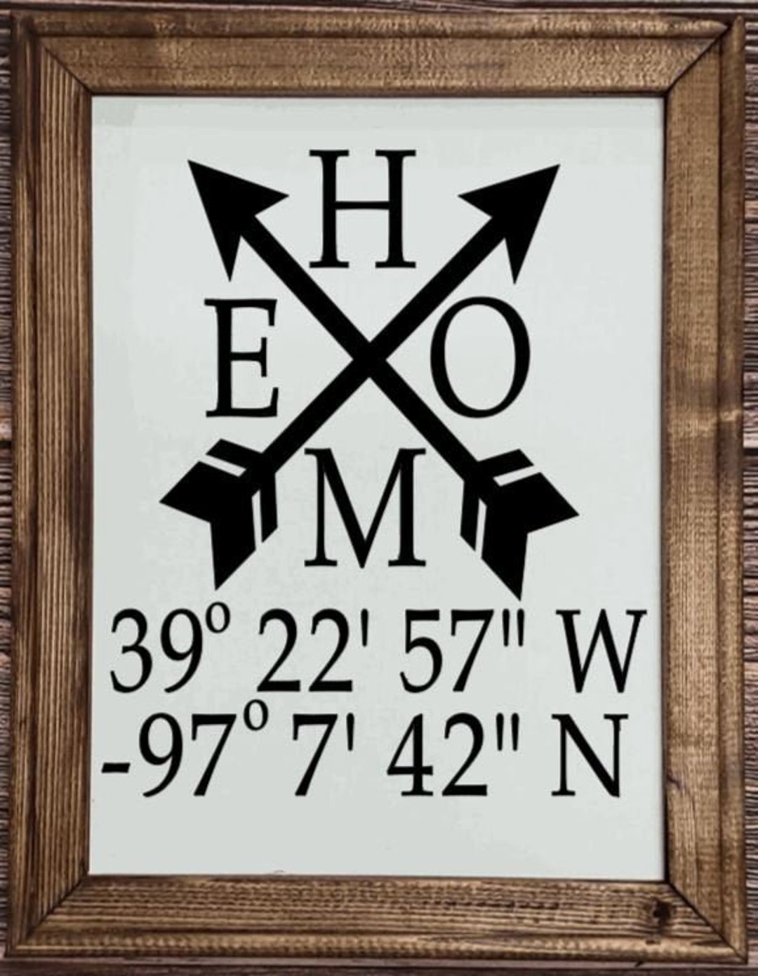 Personalized Home Coordinate Sign - Etsy.de