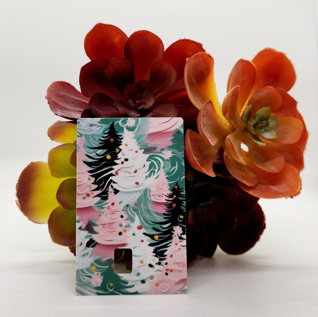 Christmas Debit / Credit Card Skin Christmas Trees Sticker Cover ...