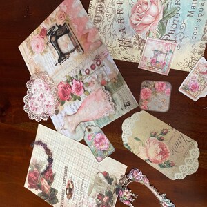 Junk Journal Inspiration Creative Kit, Lace Trims Scraps Embellishment ...
