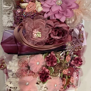 Junk Journal Inspiration Creative Kit, Lace Trims Scraps Embellishment ...