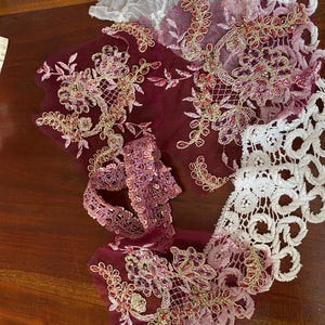Junk Journal Inspiration Creative Kit, Lace Trims Scraps Embellishment ...