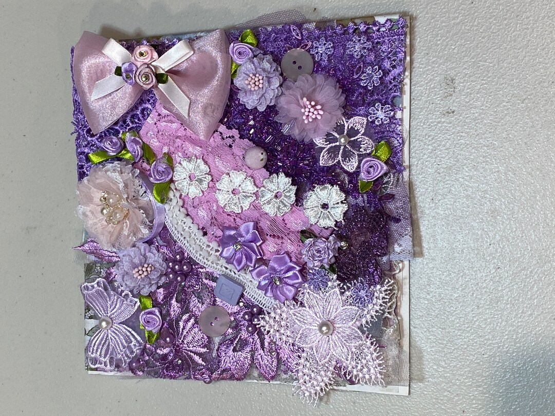 Junk Journal Inspiration Creative Kit, Lace Trims Scraps Embellishment ...