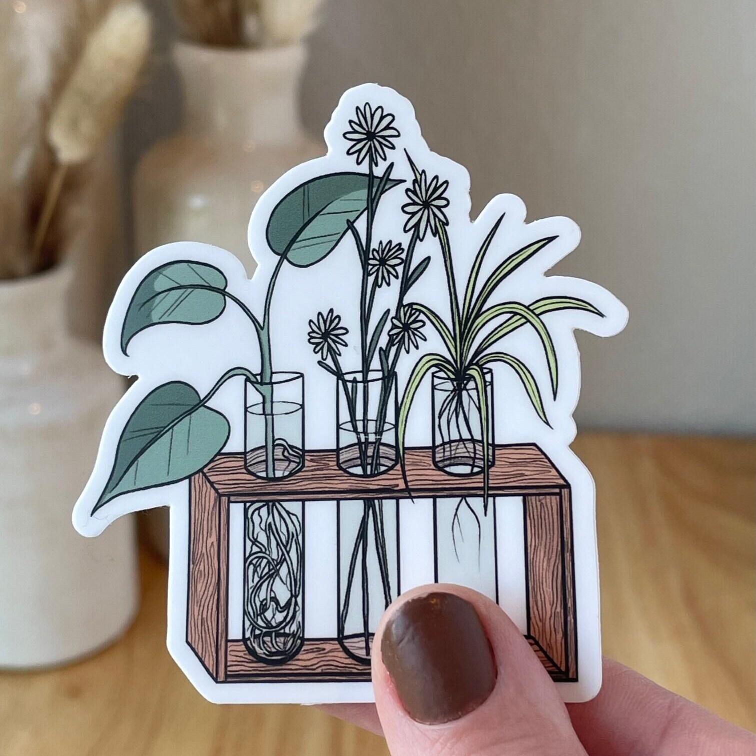 Plant Propagation Tubes Sticker Gift for Plant Lover Plant - Etsy