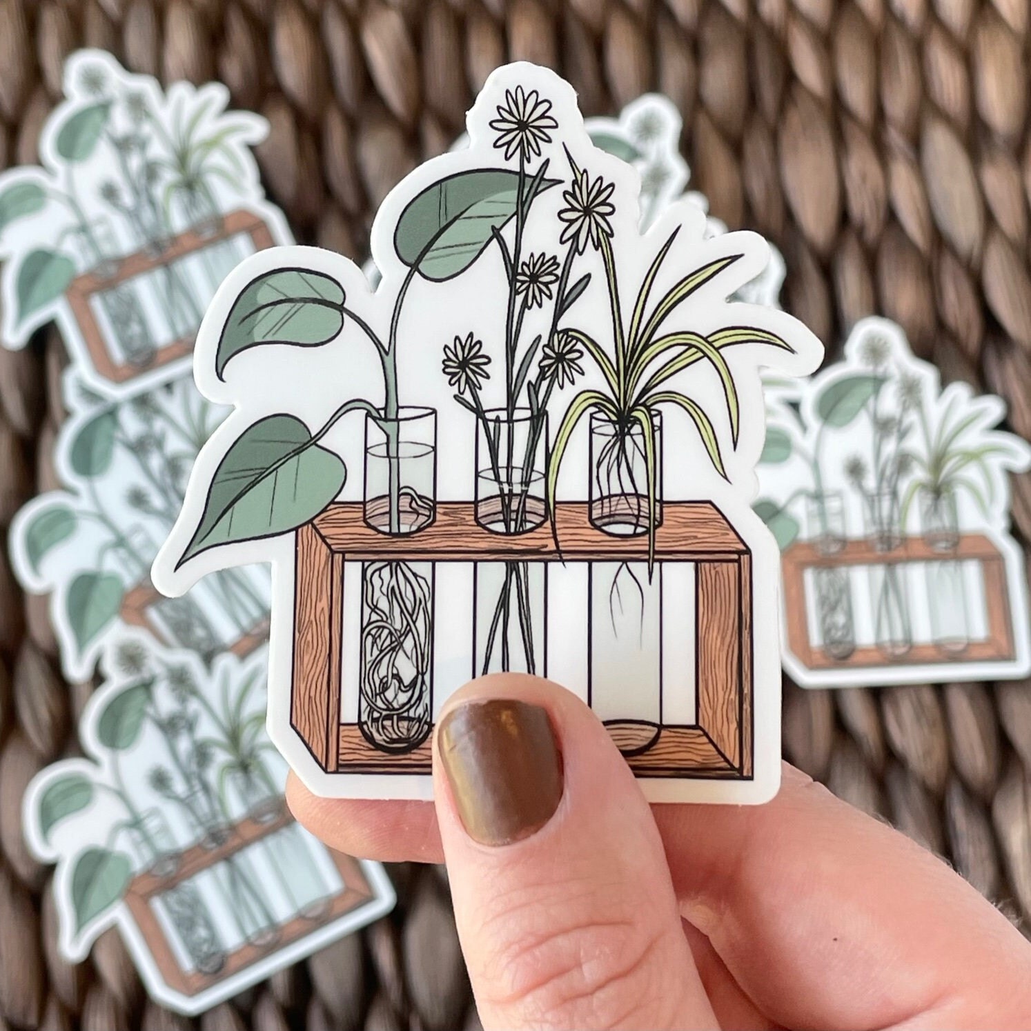 Plant Propagation Tubes Sticker Gift for Plant Lover Plant - Etsy