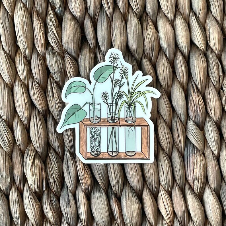 Plant Propagation Tubes Sticker Gift for Plant Lover Plant - Etsy