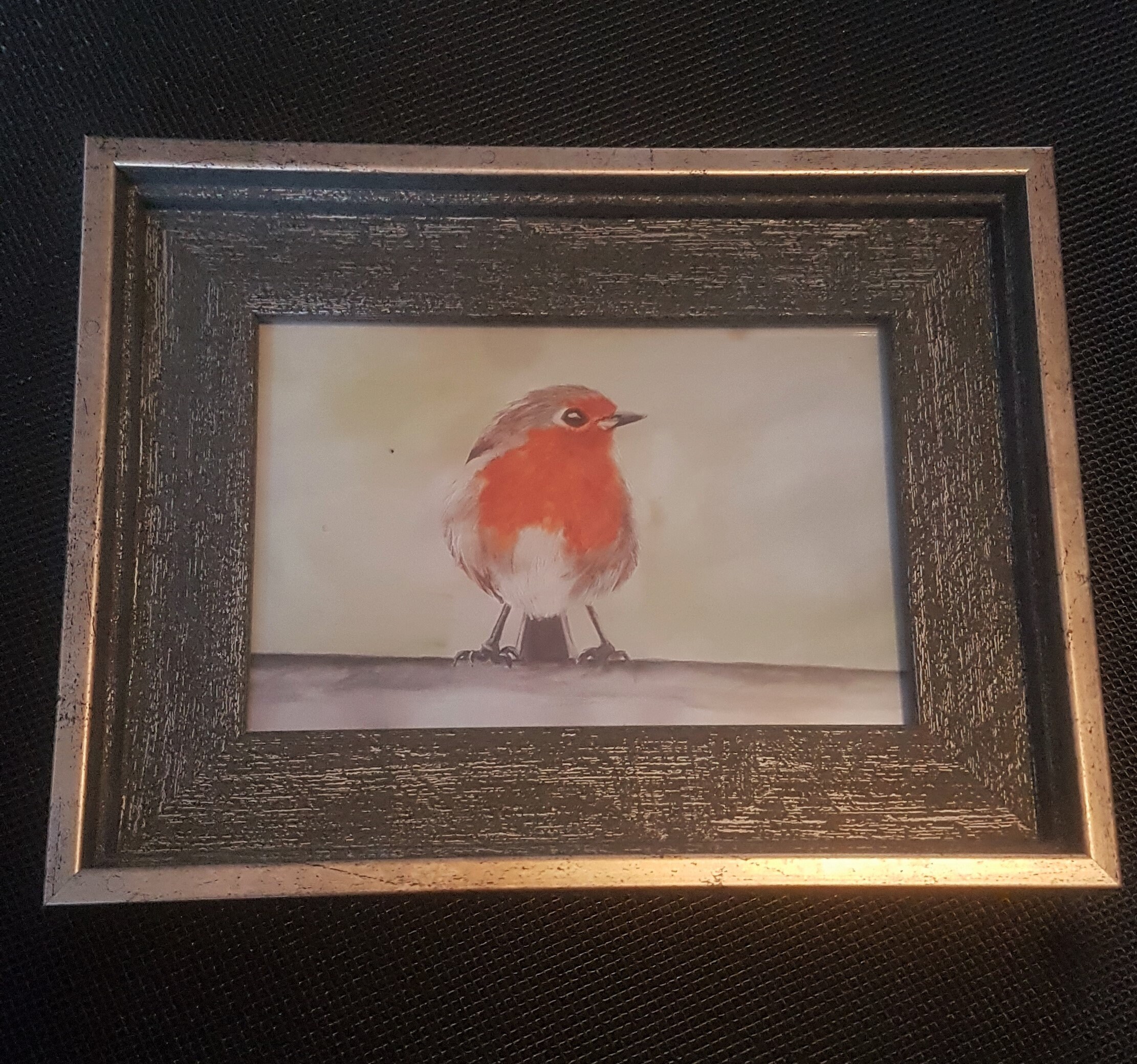 Framed Photo Print of Hand Painted Robin - Etsy