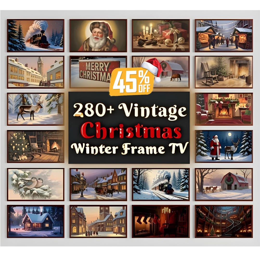 Mega Bundle Tv Art Frame Tv Art Collection Winter Holiday Tv Art New ...