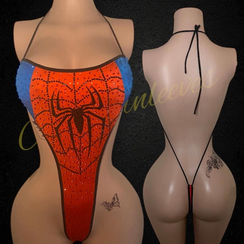 Sexy Womens Spiderman Costume Etsy