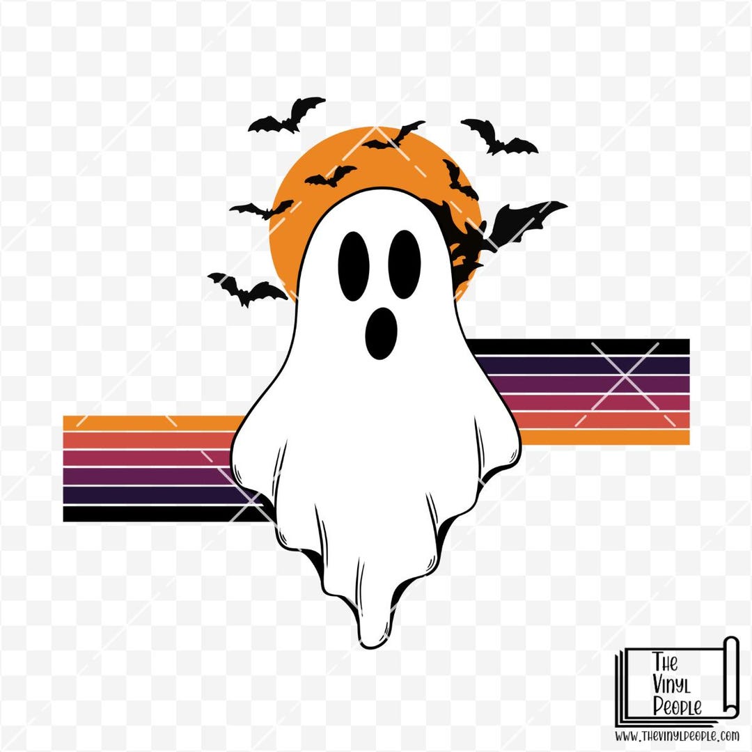 Batty Ghost Vinyl Decal - Etsy