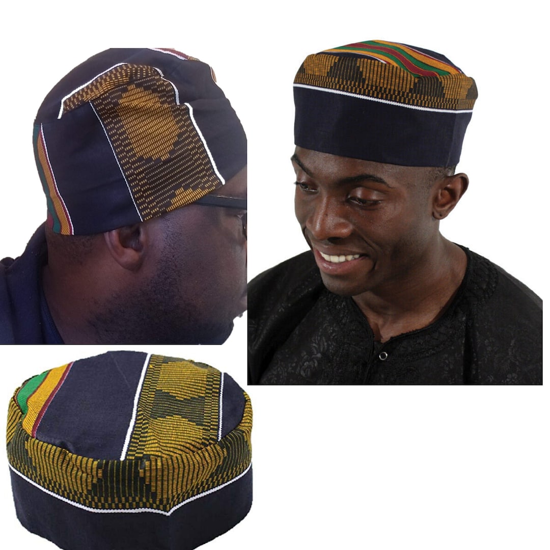 African Traditional Kente Kufi Hat Style 4: for Men and Women - Etsy UK