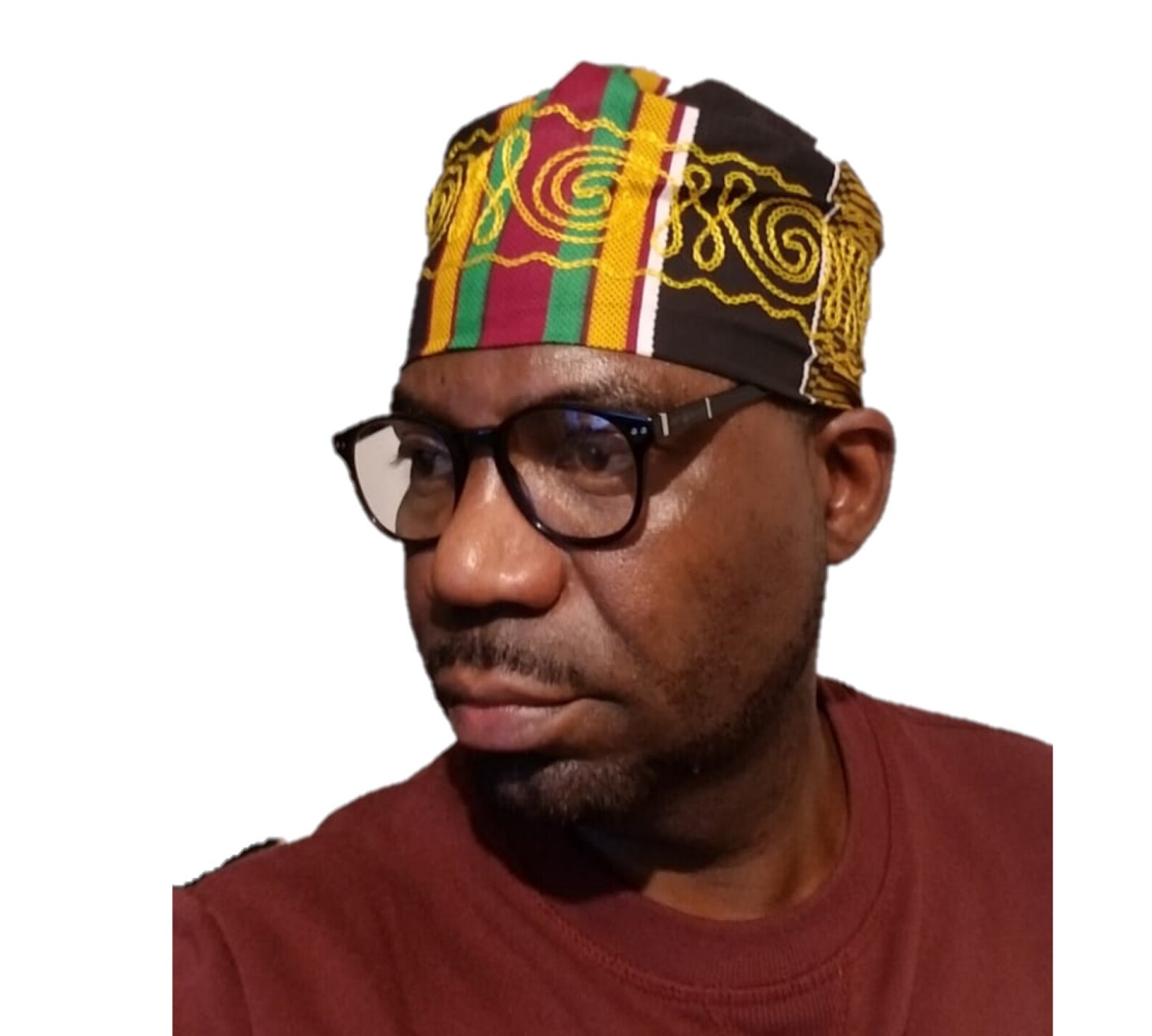 Embroidery African Traditional Kente Kufi Hat Style 4: for Men and ...