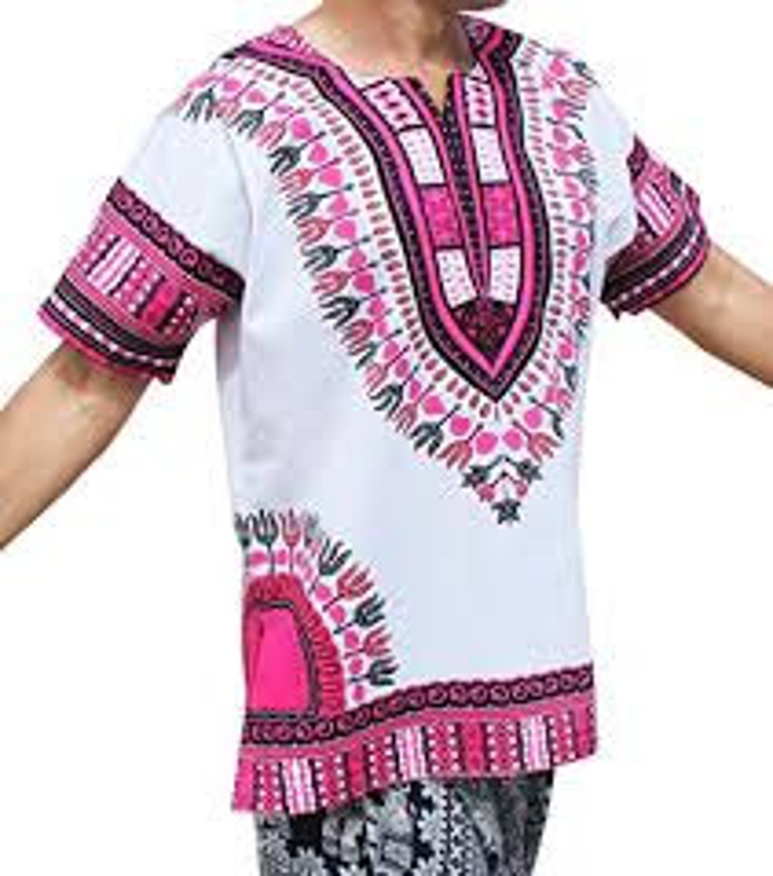 Traditional African Dashiki Print Unisex Top/shirt/blouse - Etsy UK