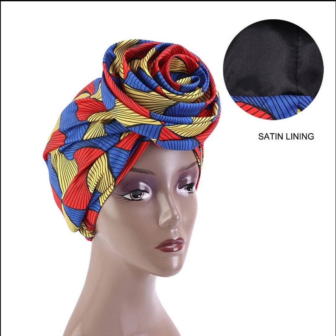 African Printed Turban Bandanas Ankara Dashiki Women Headwear | Etsy