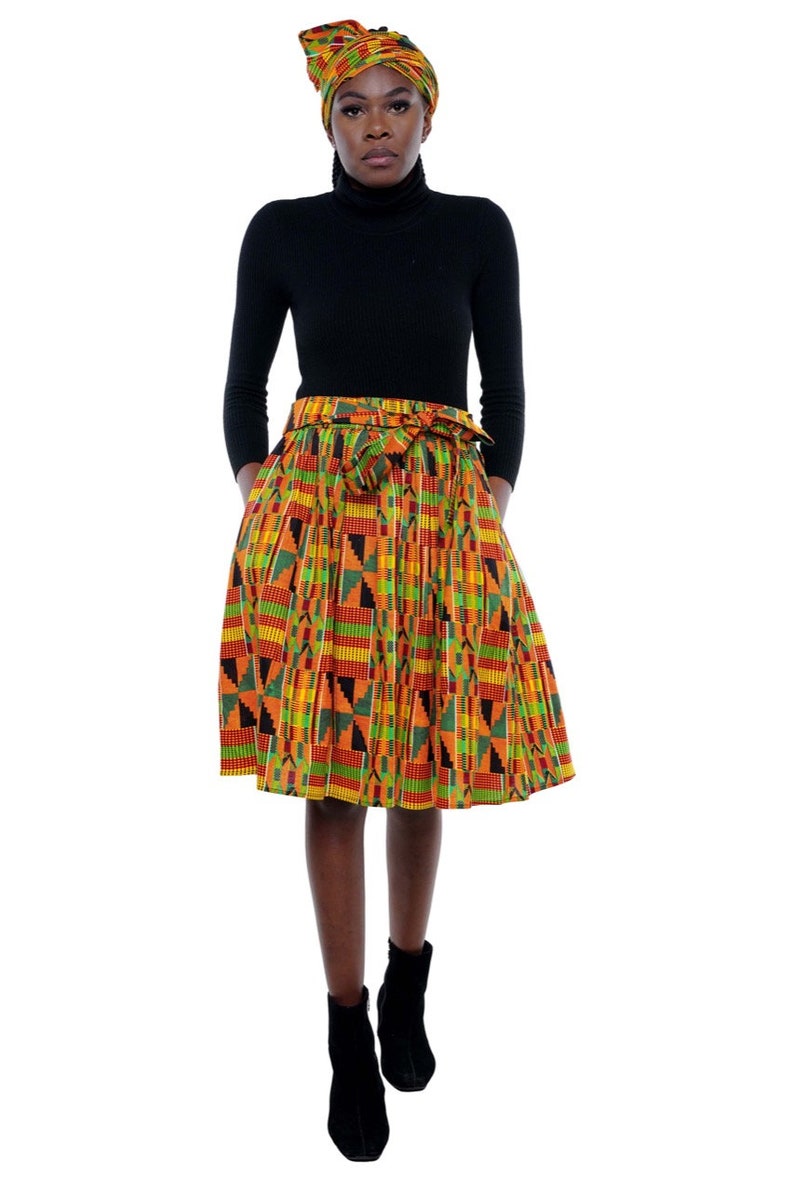 African Traditional Kente Print Type 2 Knee Length Short - Etsy UK