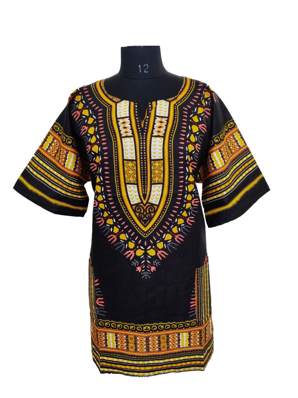 Traditional African Dashiki Print Unisex Top/shirt/blouse - Etsy UK