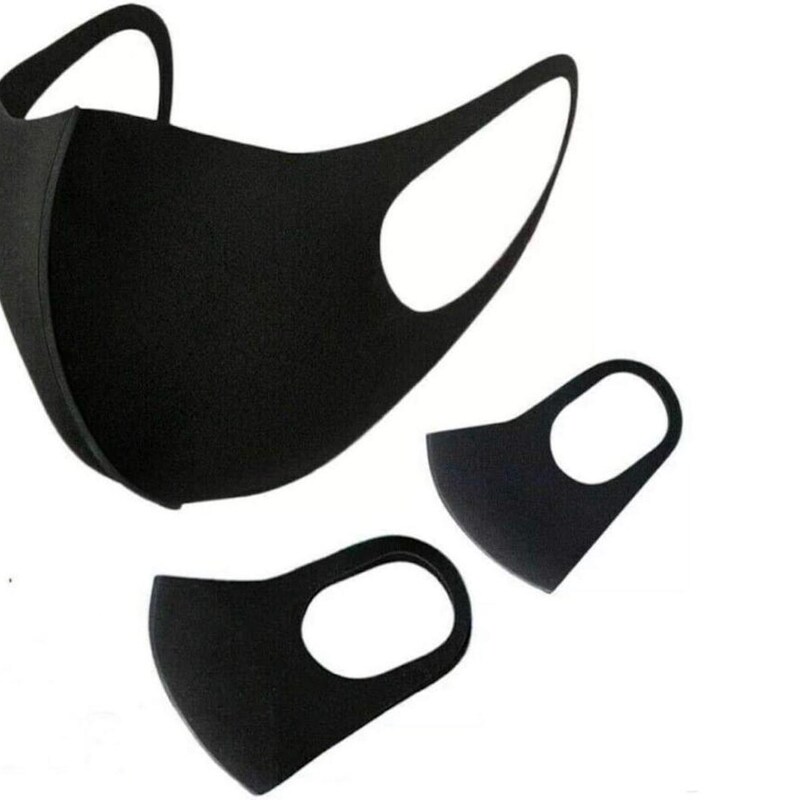 Black Face Mask - Etsy