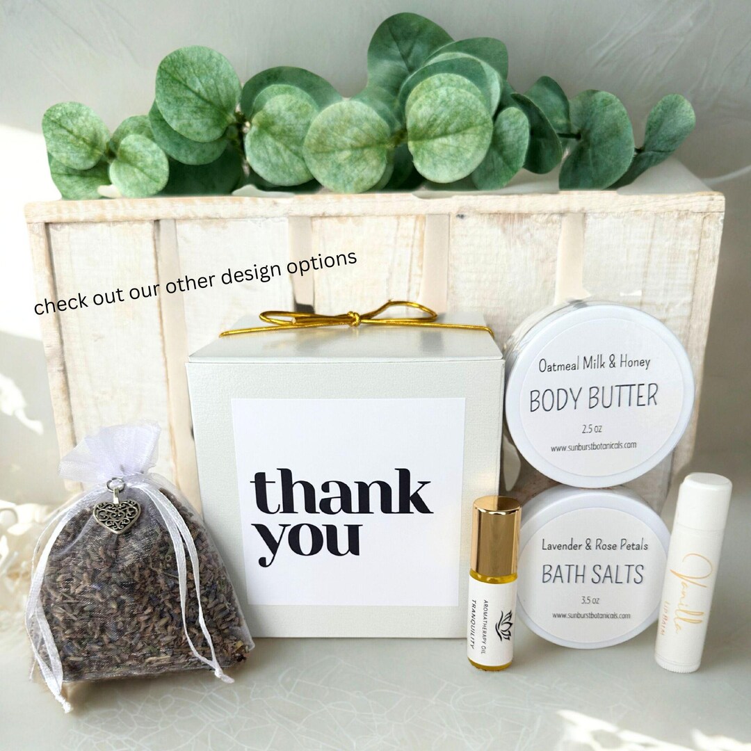 Bath & Body Spa Set, Thank You Gift, Pamper Self Care Package for Her ...