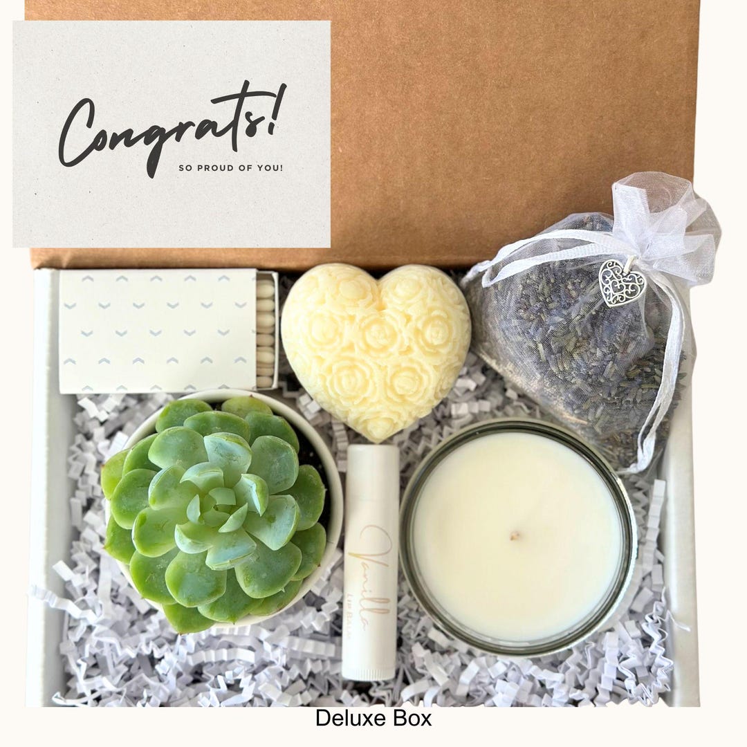 Congrats so Proud of You Spa Gift Box, Congratulations, Candle ...