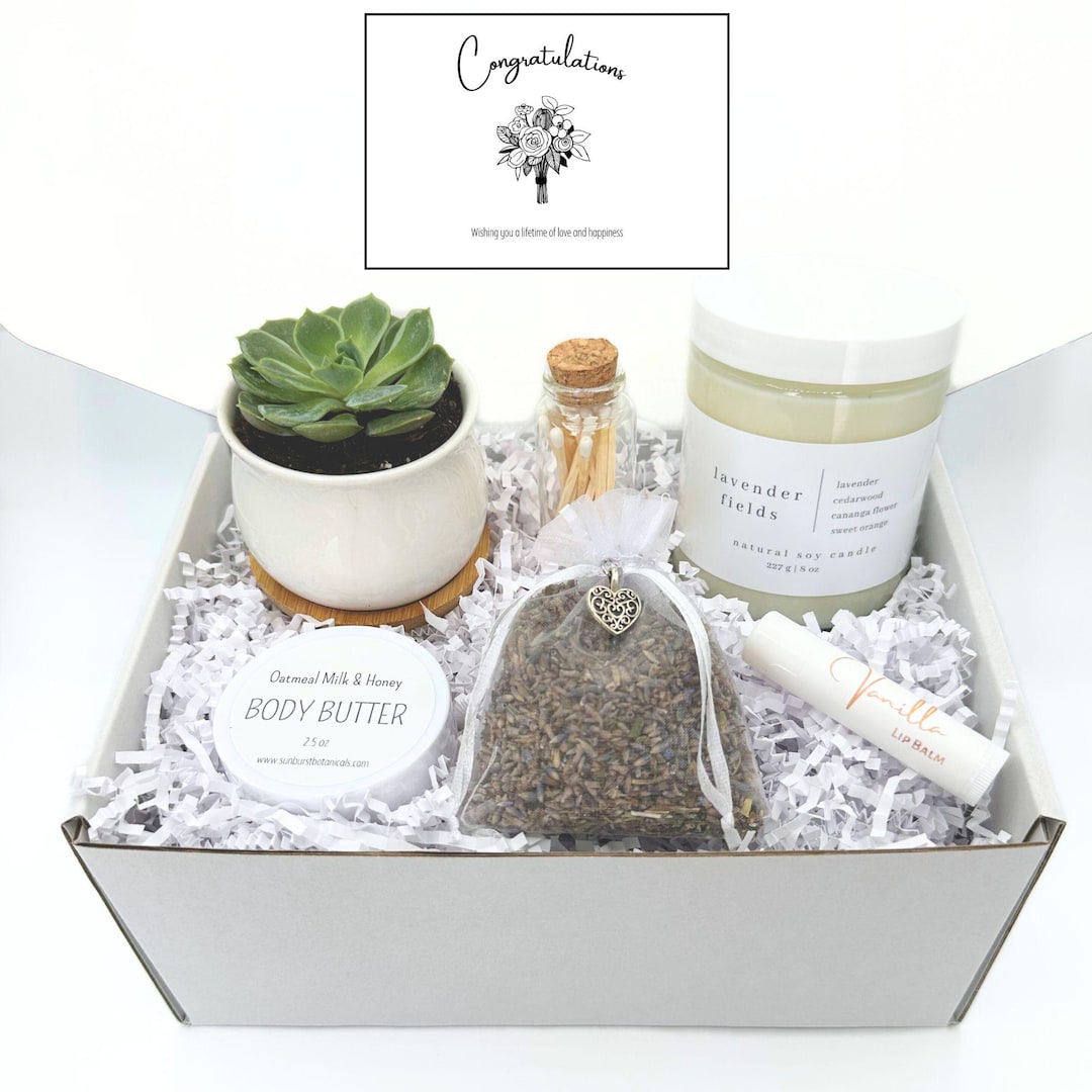 WEDDING CONGRATULATIONS Gift Set, Shower Spa Package, Engagement Party ...