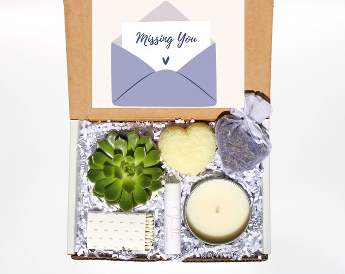 I Miss You Succulent Gift Box, I Miss Your Face, Best Friend Gift Set ...