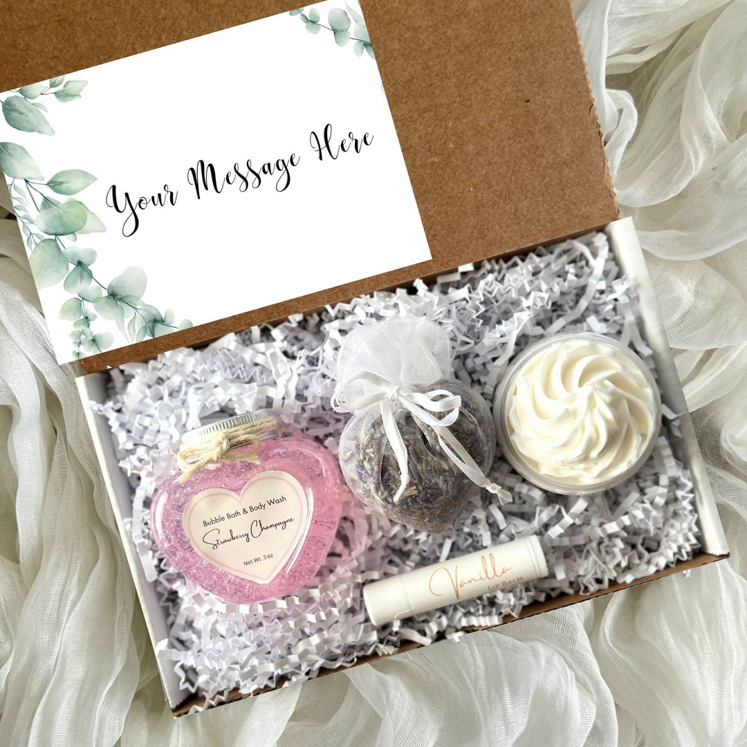 CUSTOM STRAWBERRY CHAMPAGNE Bubble Bath & Body Butter Gift Set, Bridal ...