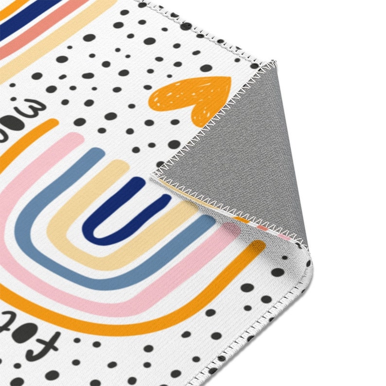 Rainbow Area Rug Polka Dots Colorful Boho Rainbow Nursery - Etsy