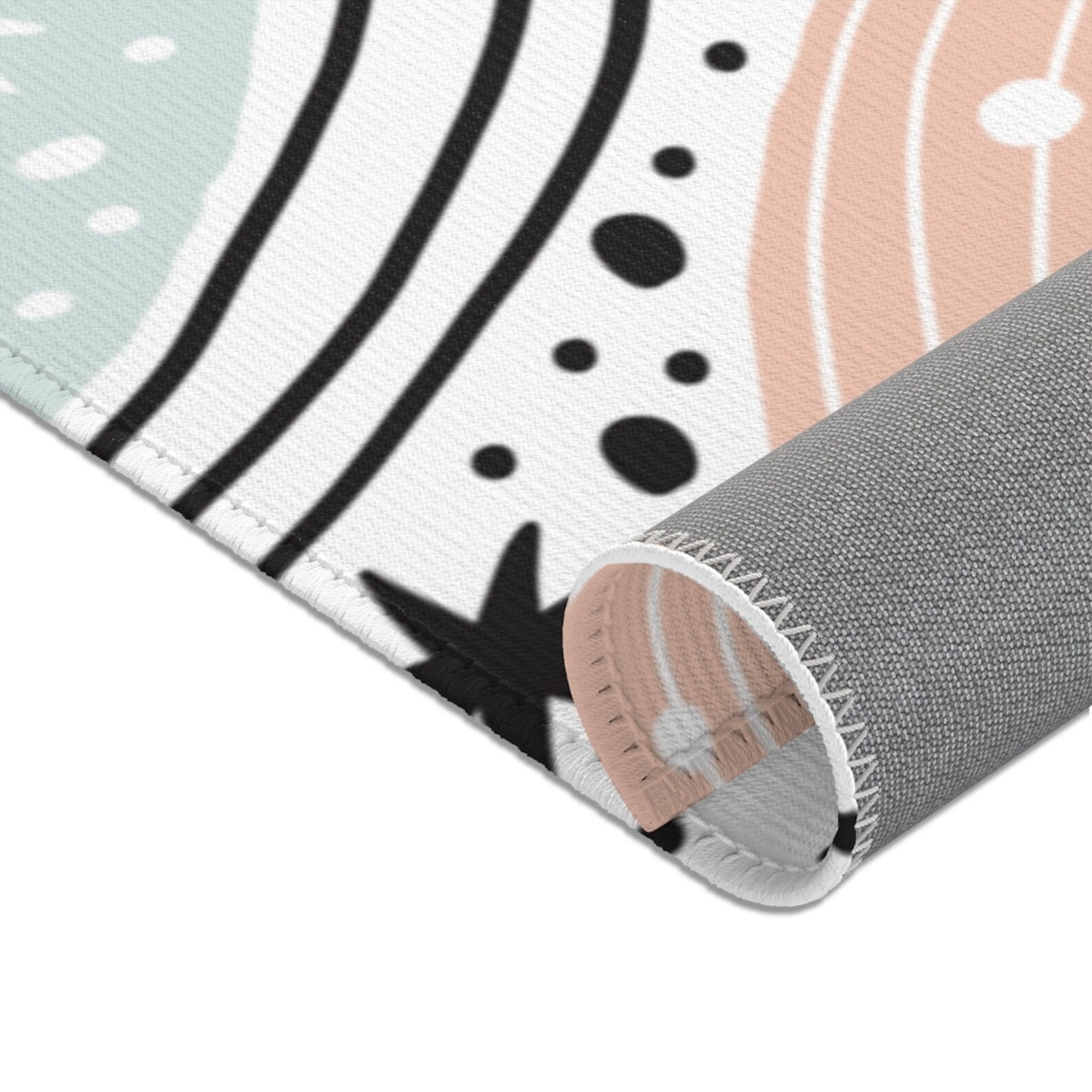 Boho Rainbow Nursery Rug Pink Blue Boho Area Rug Cute - Etsy