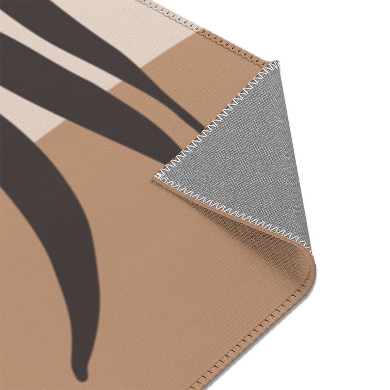 Boho Sun Area Rug, Botanical Leaf Area Rug, Boho Plant Rug, Palm Leaf ...