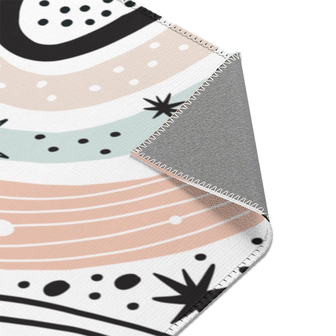 Boho Rainbow Nursery Rug Pink Blue Boho Area Rug Cute | Etsy