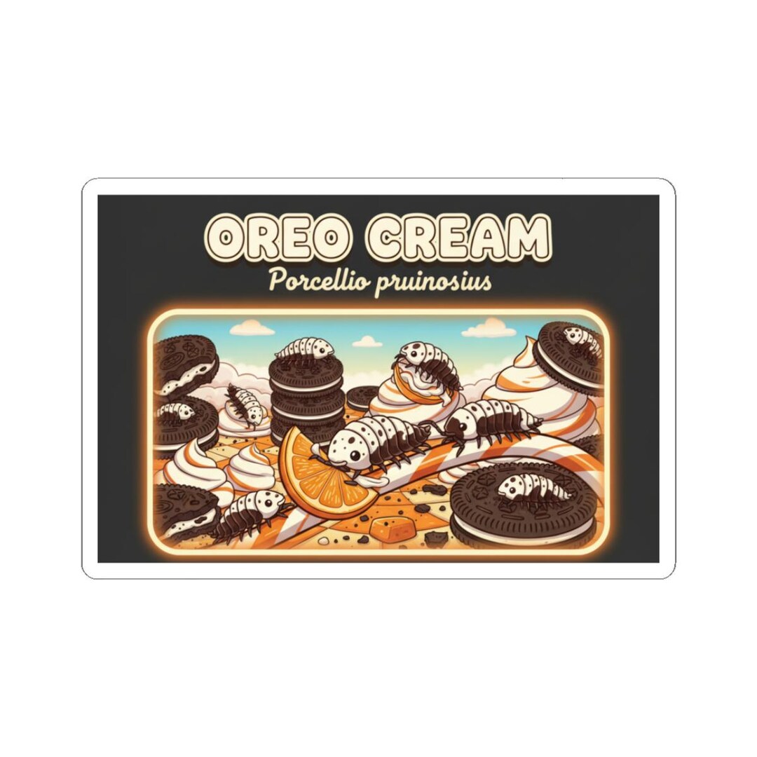 Oreo Cream Isopod Bin Label Stickers - Etsy