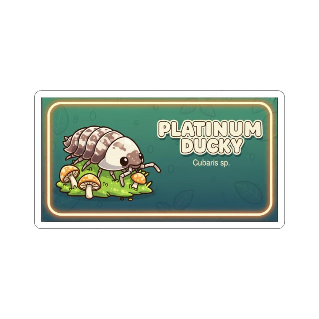 Platinum Ducky Isopod Bin Label Stickers - Etsy