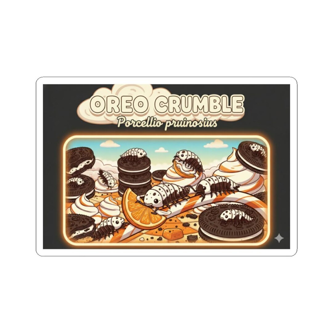 Oreo Crumble Isopod Bin Label Stickers - Etsy