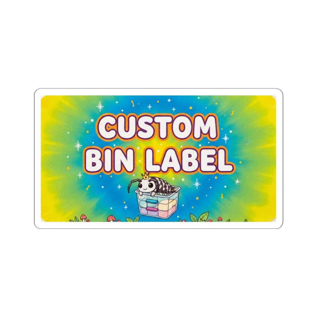 Custom Isopod Bin Label Stickers - Fun, Personalized Decor for ...