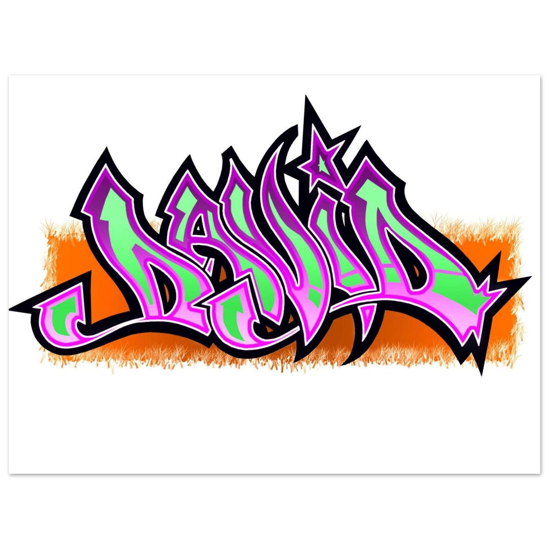 DAVID Name in Graffiti by Legit Original 3D Graffiti Creator Erni Vales ...
