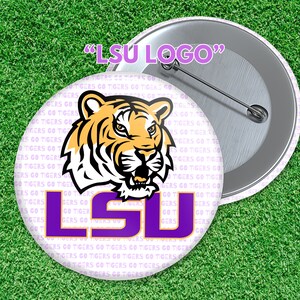 LSU Tigers Louisiana State University 3 Gameday Pinback Buttons - Etsy